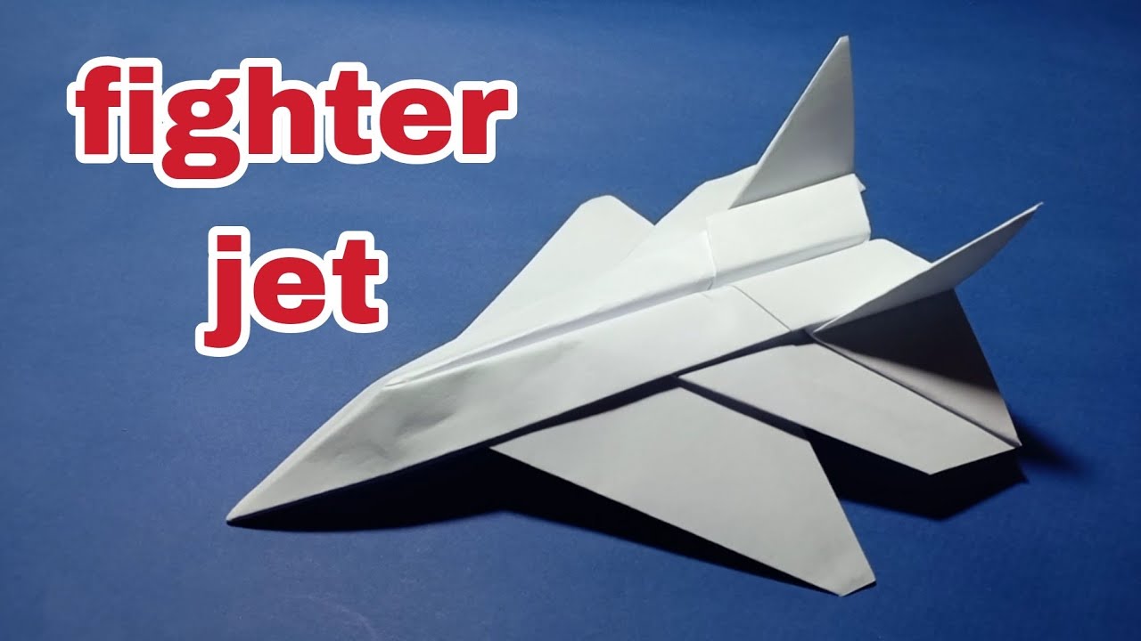 How to make fighter jet paper plane#paperplane #fighterjet - YouTube