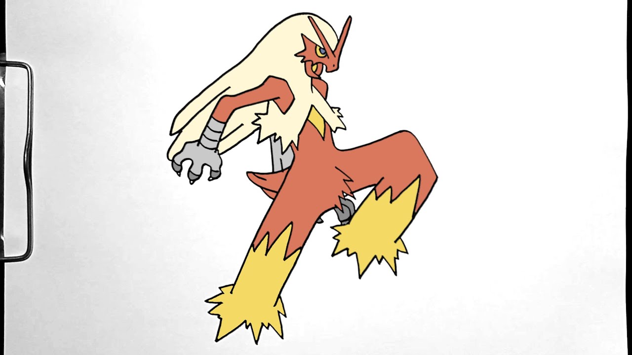 How to Draw BLAZIKEN | Pokemon Character - YouTube