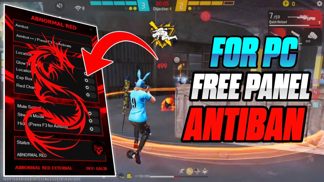 FREE PANEL || FREE FIRE FREE PANEL || FREE FIRE ANTIBAN PANEL FOR PC - YouTube