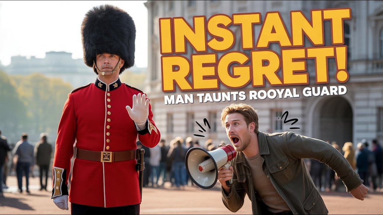 “Man Mocks Royal Guard with Megaphone — His Regret Shocks Everyone ...