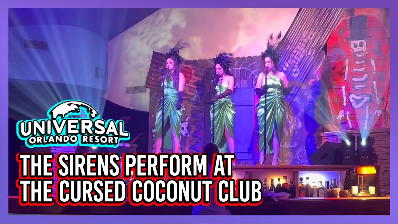 The Sirens Perform at the Cursed Coconut Club in CityWalk for Universal ...
