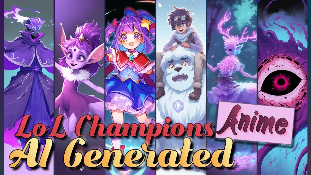 Every League of Legends champion but they're AI generated anime ...