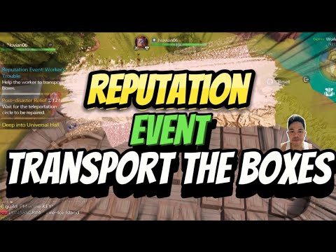 HELP THE WORKERS TRANSPORT THE BOX REPUTATION EVENT TARISLAND - YouTube
