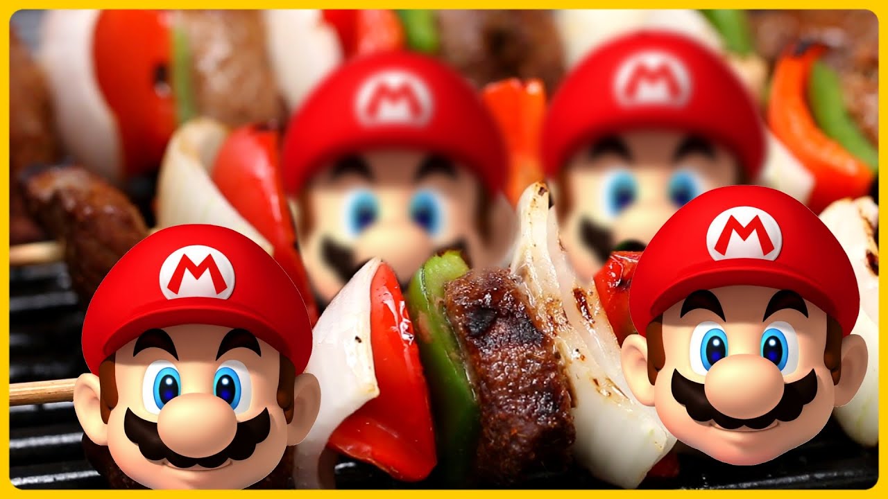 DELICIOUS MARIO SKEWERS! - YouTube