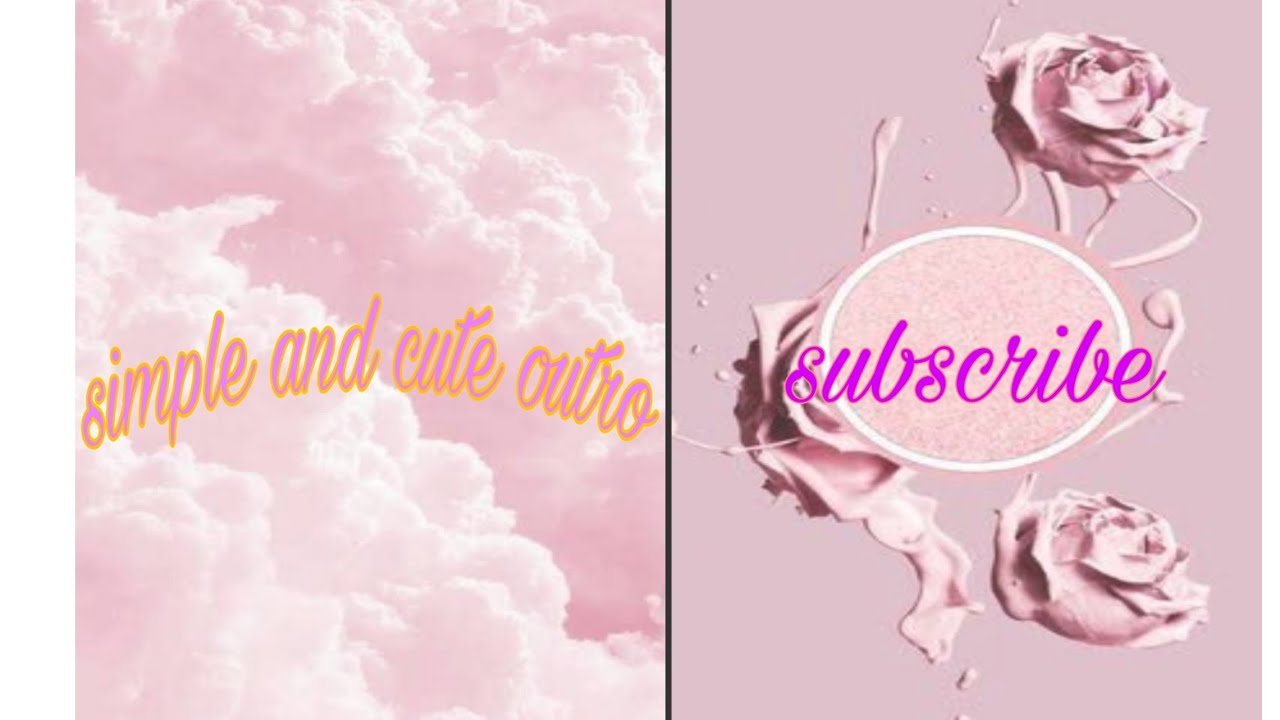 Super cute and aesthetic outro video for youtubers😊 - YouTube