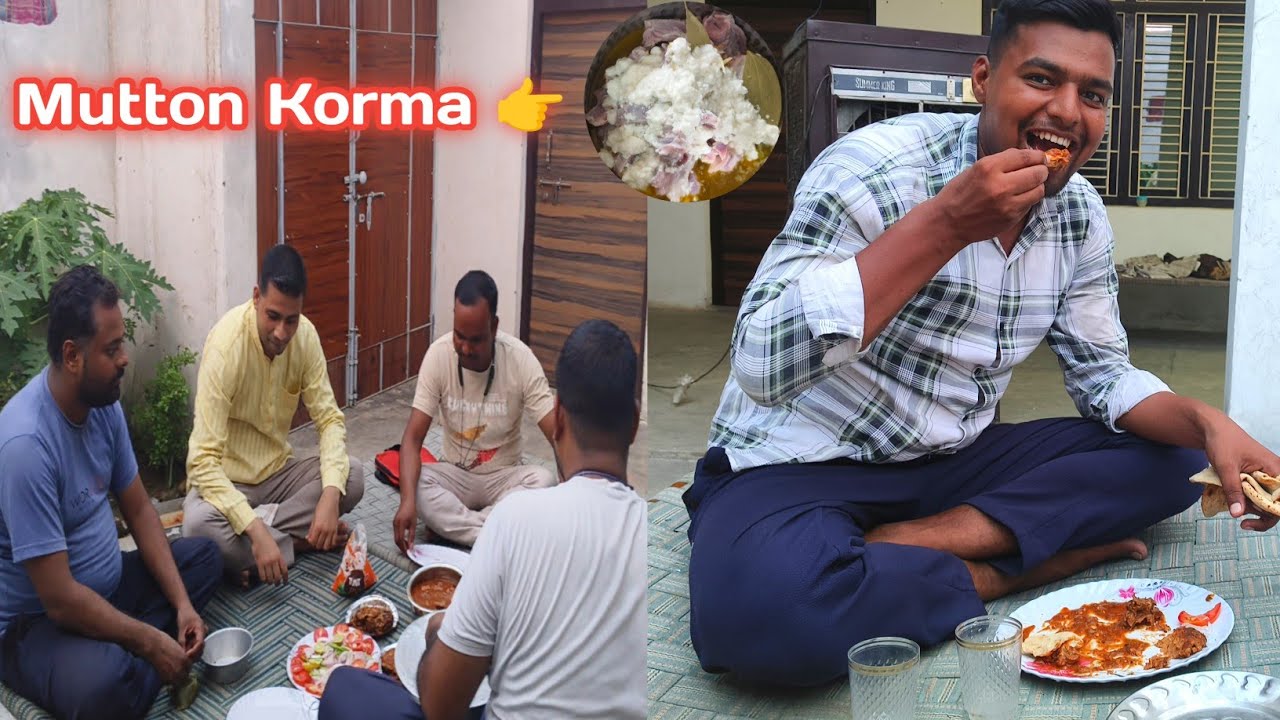 Made Mutton Korma at home for the first time || Party || Mutton recipe ...