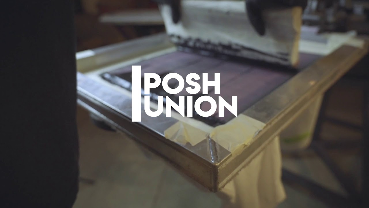 Silk Screen Printing Posh Union - YouTube