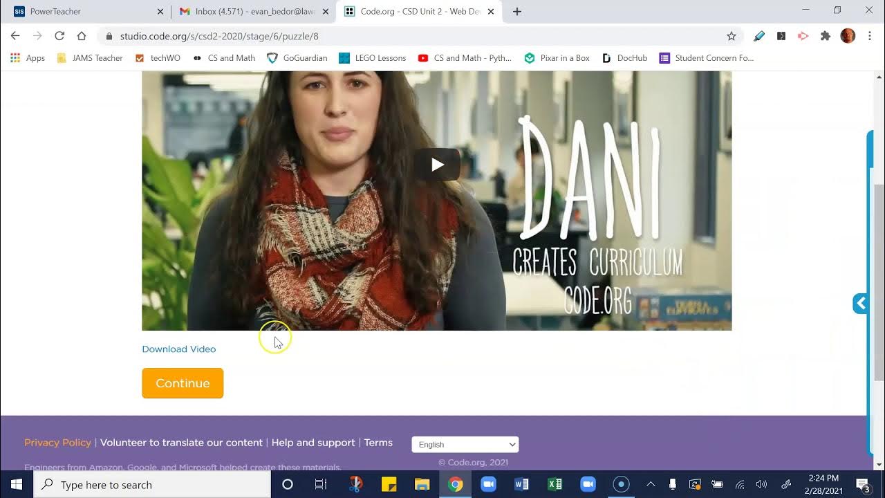 Code.org | Computer Science Discoveries 2020-2021 | Unit 2 Lesson 6 ...