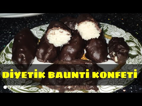 🔴Diyetde şirniyyat.Diyetde konfet.Diyetik BAUNTİ konfeti