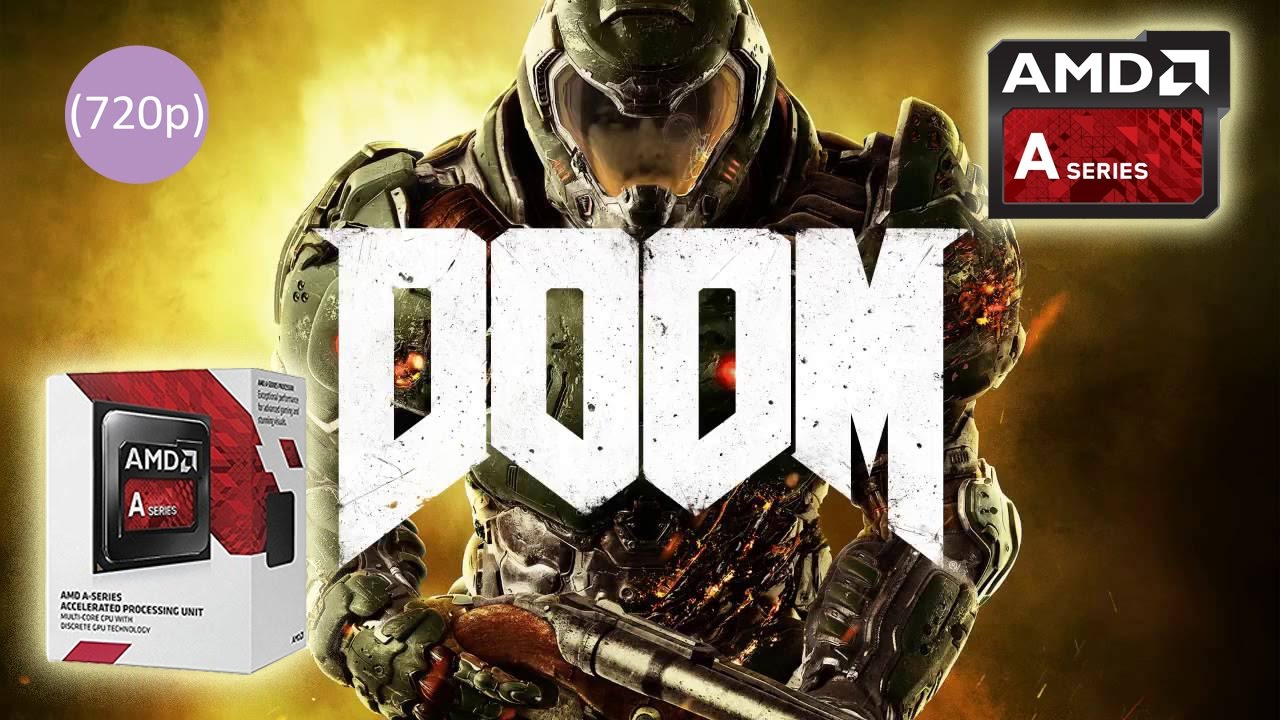 DOOM TEST ON AMD A8 7600 APU | RADEON R7 iGPU [OpenGL 4.5] - YouTube