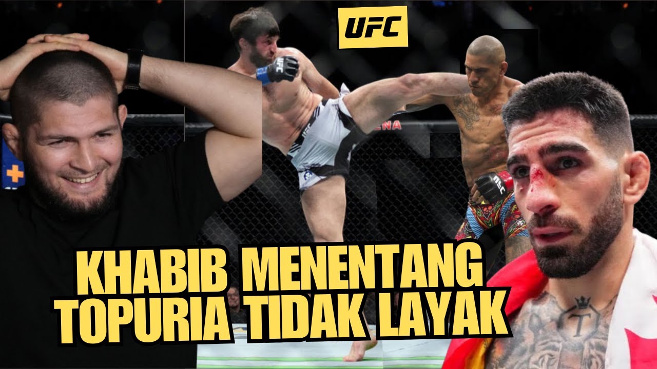 KHABIB MENENTANG TOPURIA LAWAN MAKHACHEV🔥JUSTIN GAETHJE BISA LEBIH ...