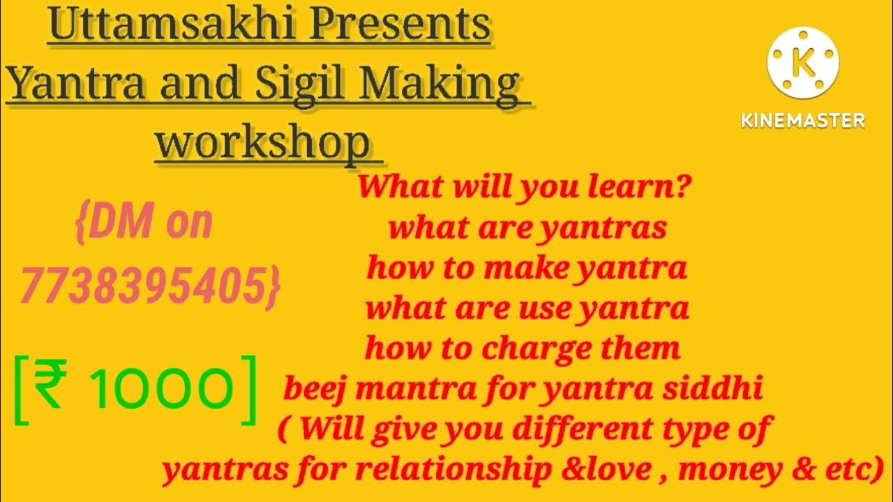 Yantra workshop [Yantras kya hota hai 🛑] How to make yantras - YouTube