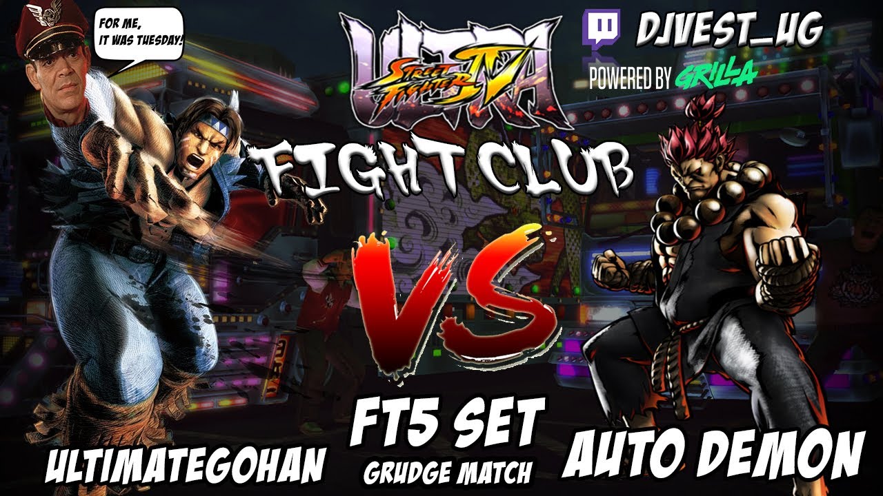 USF4 Fight Club Exhibition Series - ULTIMATEGOHAN VS Auto Demon FT5 Set Grudge Match - YouTube
