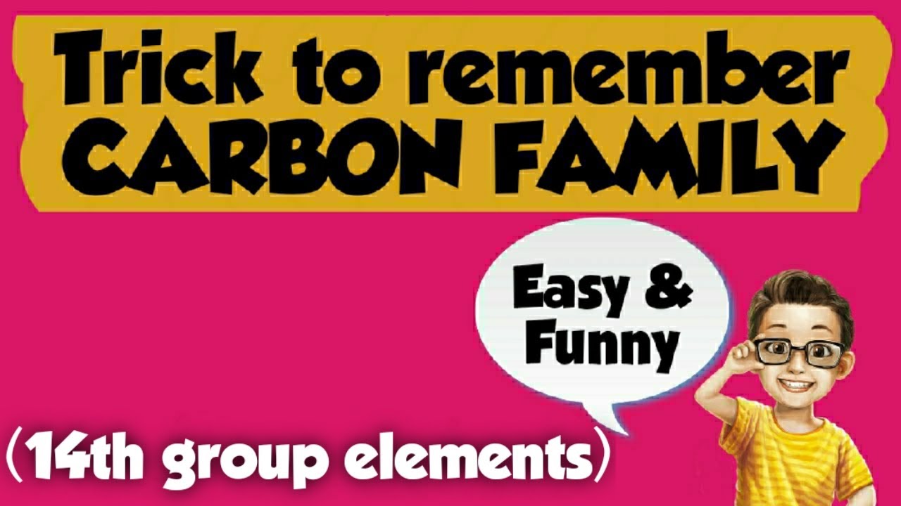 Trick to remember 14th Group Elements#Carbon Family#Easy & Funny tricks ...