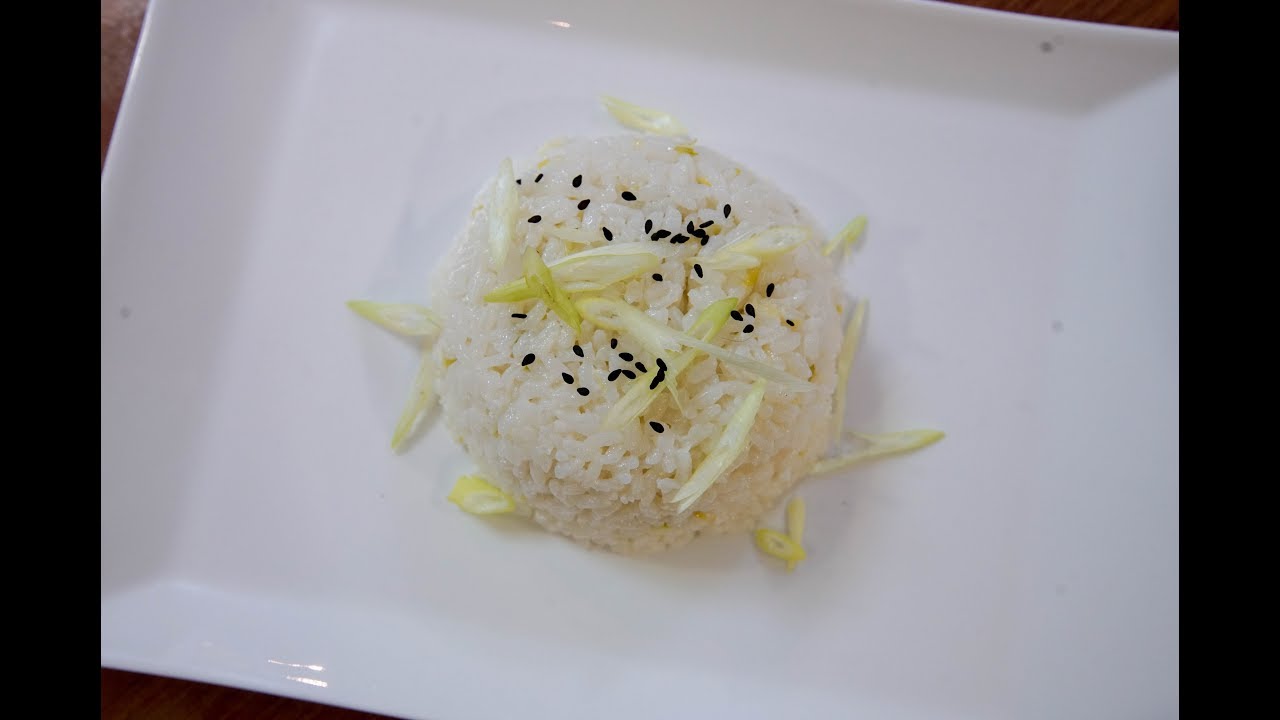 Coconut Green Onion Rice | SAM THE COOKING GUY - YouTube