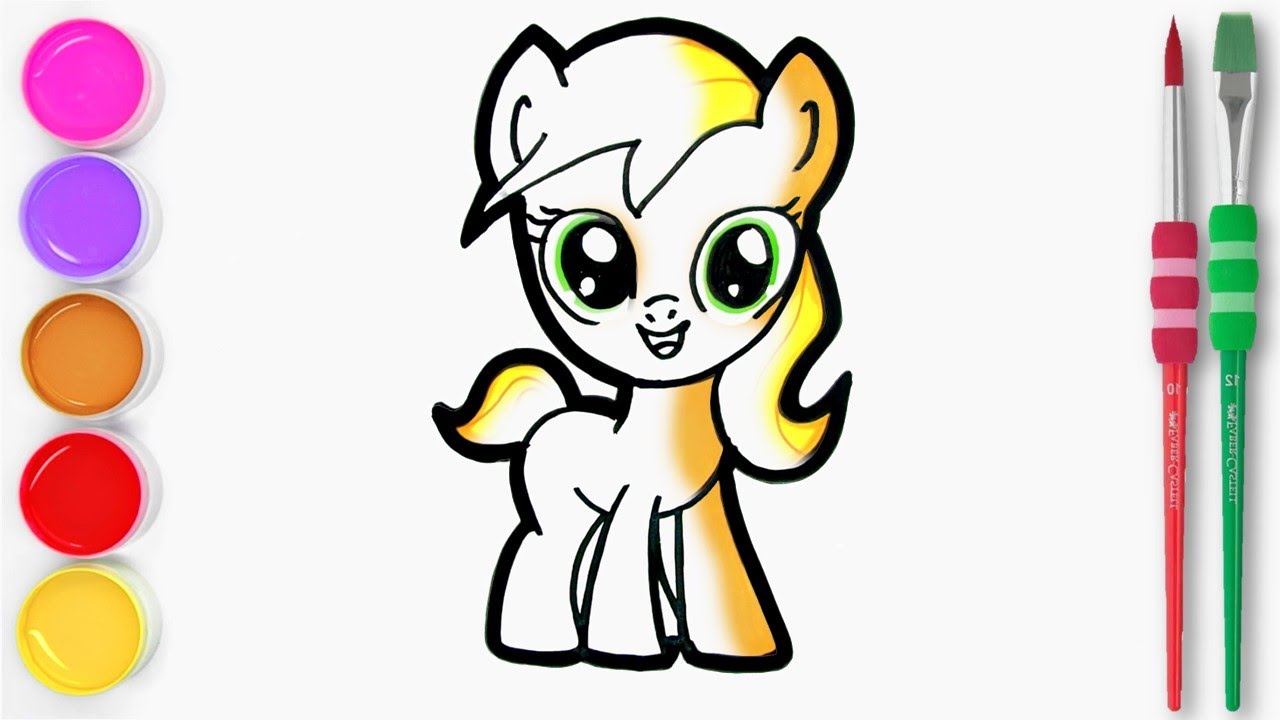 How to Draw Applejack My Little Pony | Drawing, Coloring easy for ...