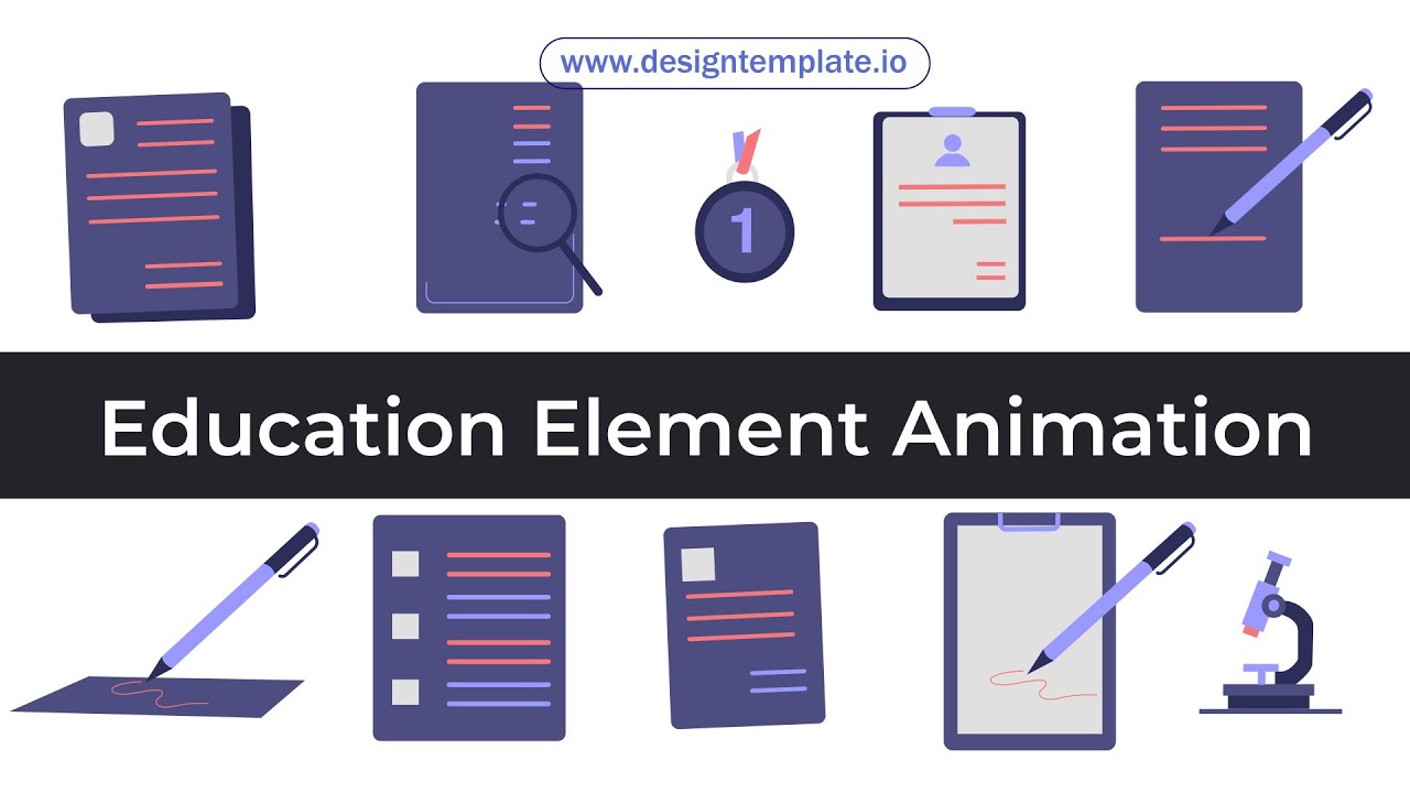 High School College Education Element After Effects Templates ...