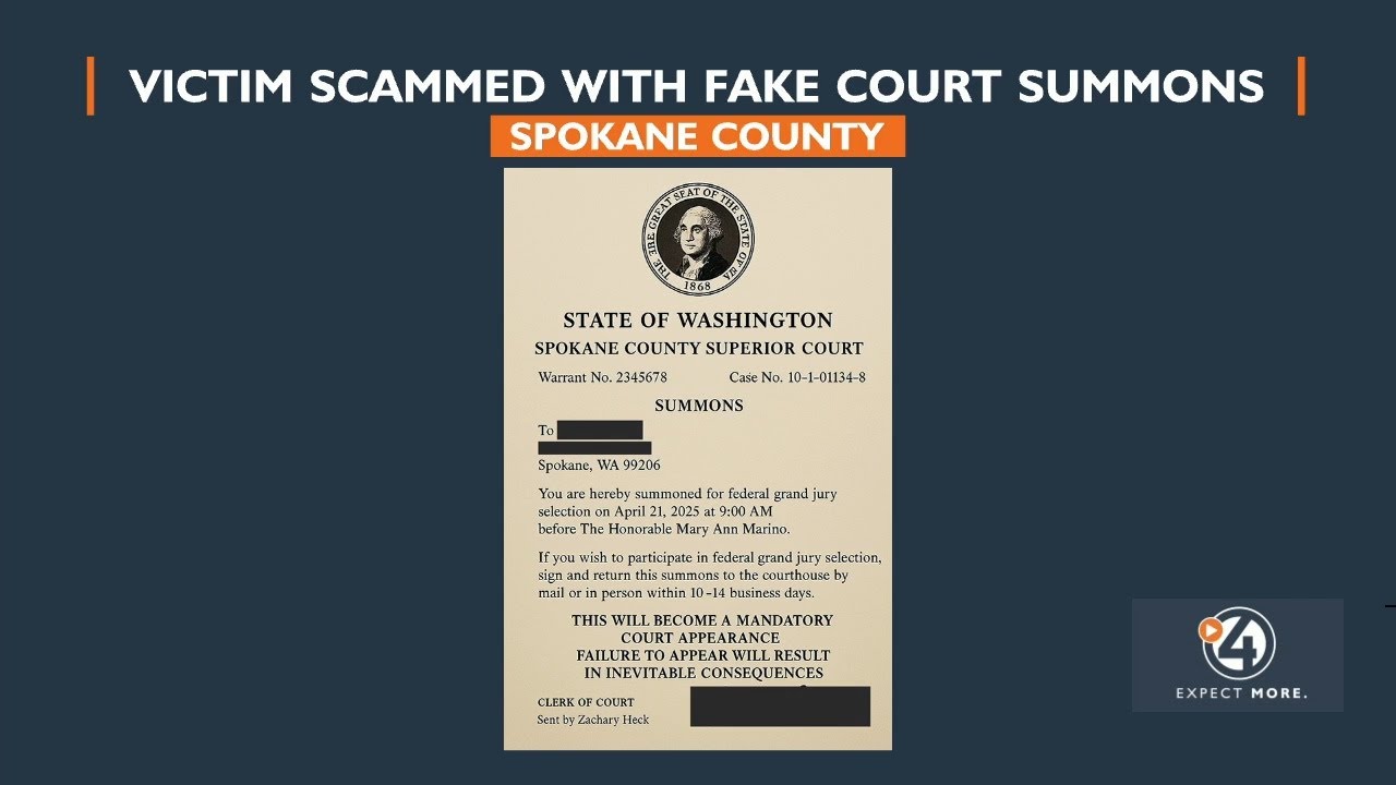 Victim scammed with fake court summons - YouTube