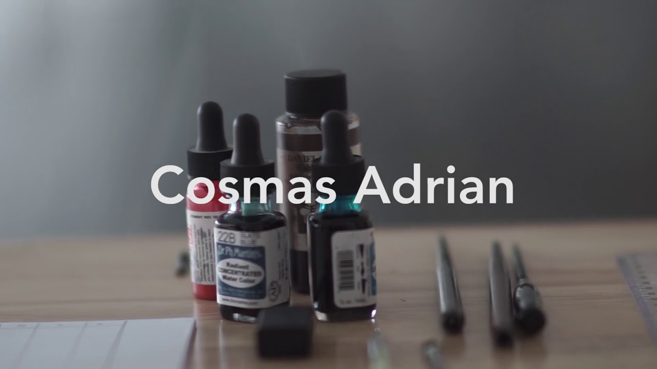Tutorial Basic of Italic Calligraphy With Cosmas Adrian - YouTube