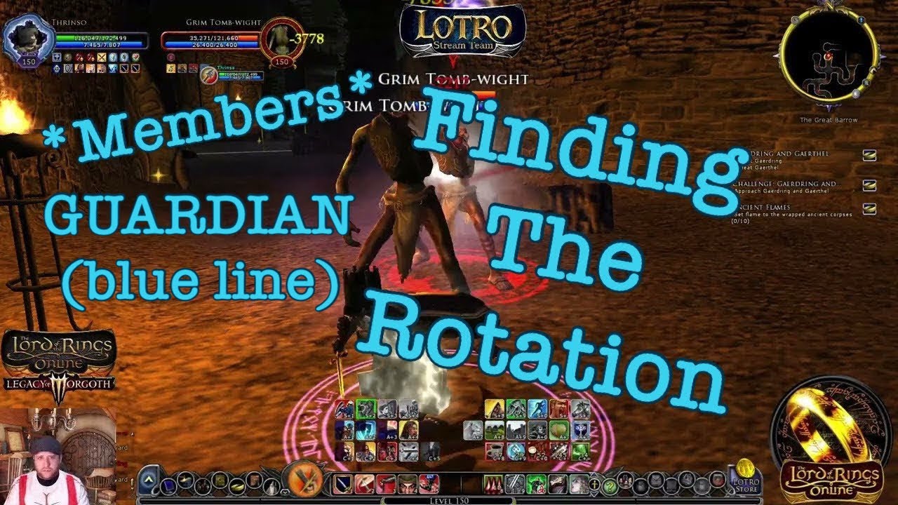 LOTRO: Finding the Rotation, GUARDIAN (blue line) - YouTube