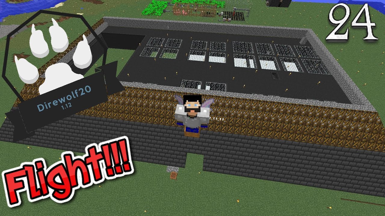 Lets Play Minecraft Direwolf20 1.12 - Flight!!!! (24) - YouTube