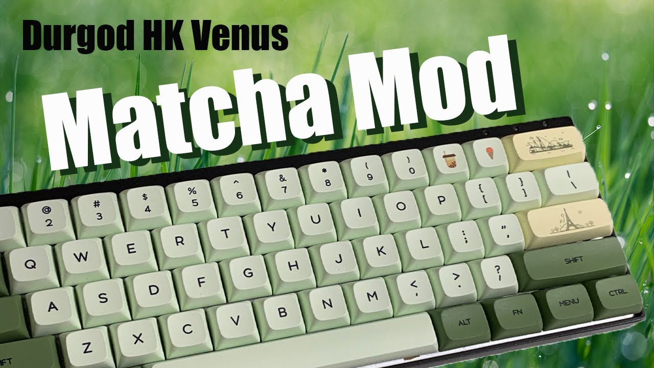 Durgod Venus Keyboard Mod (Akko CS Matcha Green Switch, Matcha Dye ...