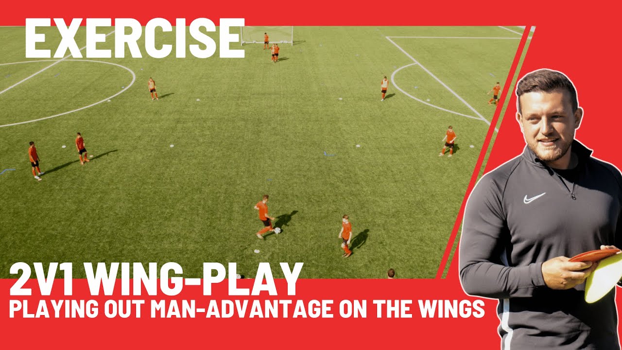 2v1 Overload Exercise for Soccer Training | 2v1 Wing Play [Youth Soccer ...