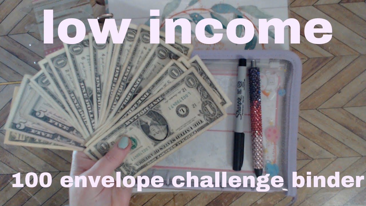 Using Low Income mini savings challenge to complete 100 envelope ...