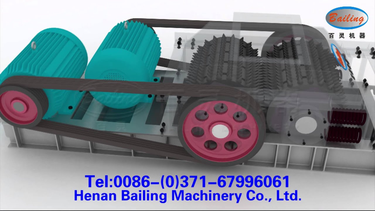 3D Animation Demo of Two-roller Crusher - YouTube