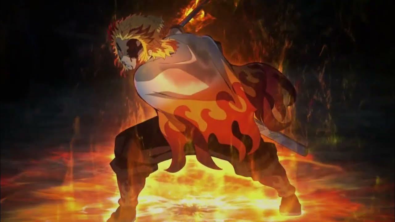 Fire ashura Rengoku vs demon fight ( demon slayer) - YouTube