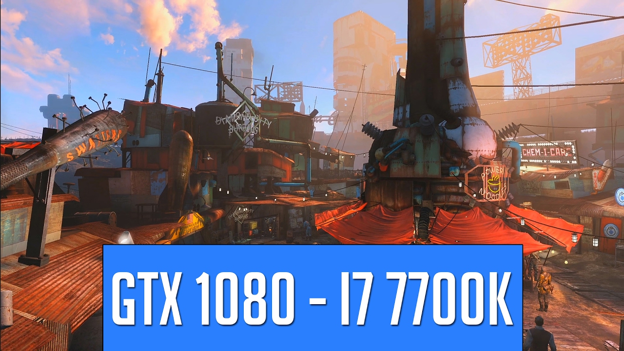 Fallout 4 - Max Settings - Gtx 1080 - i7 7700k - Benchmarks - YouTube