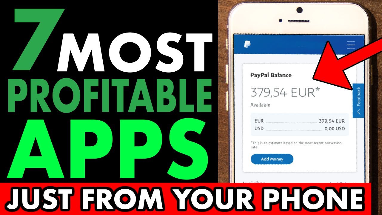 7 Most Profitable Apps To Make Money From Your Phone - YouTube