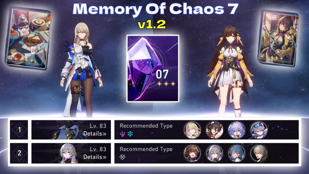 Memory of Chaos 7 | E2 Serval and E6 Sushang Full Clear | [MoC 7] v1.2 ...
