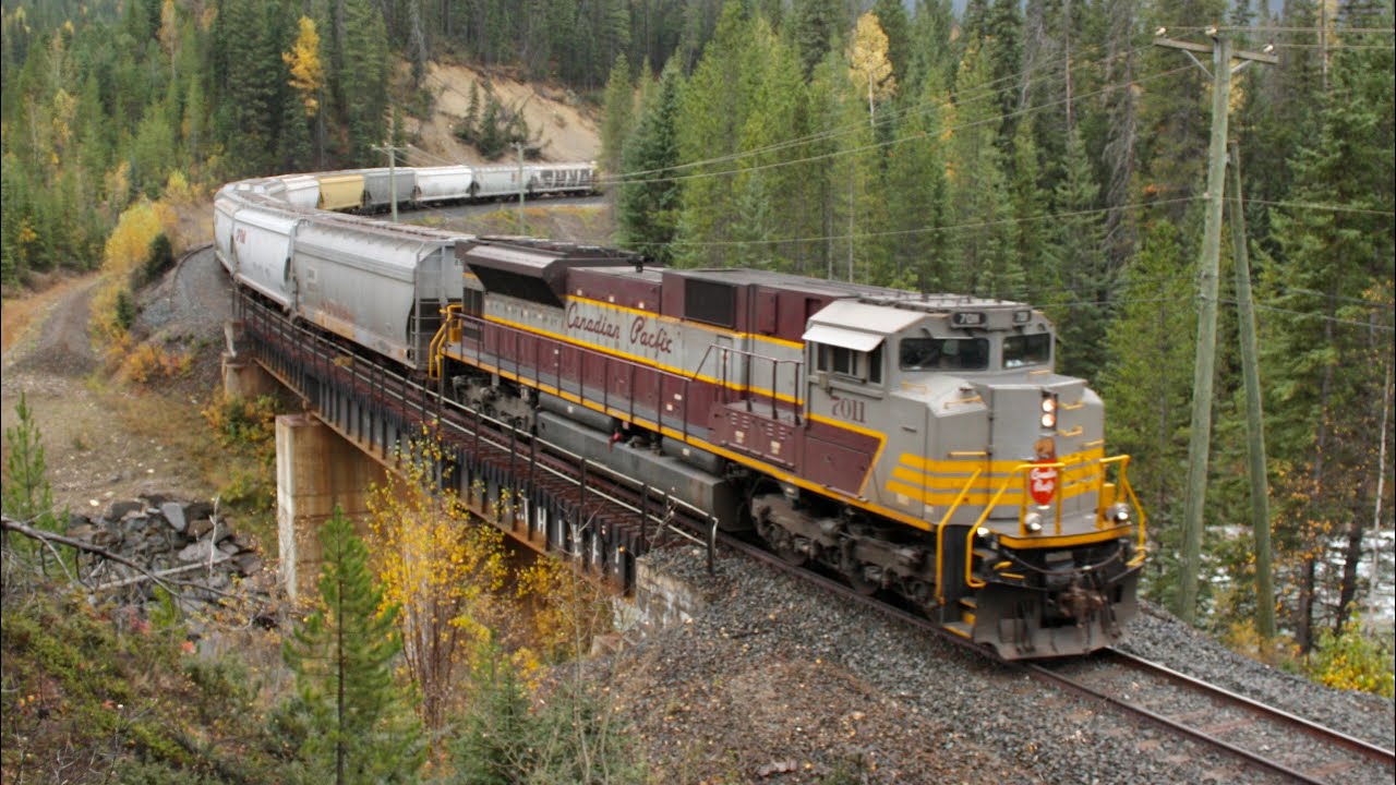 CP Heritage SD70ACu!!! CP 8626, CP 8847, and CP 7011 lead CP 303 west at Ottertail, British ...