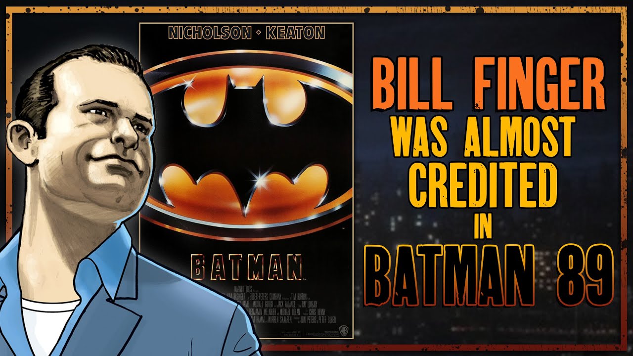 Bill Finger Was ALMOST Credited in Batman 89 - YouTube