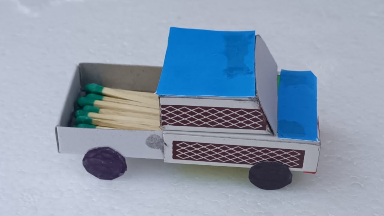 Match box truck | How to make a truck with matchbox | Matchbox craft ...