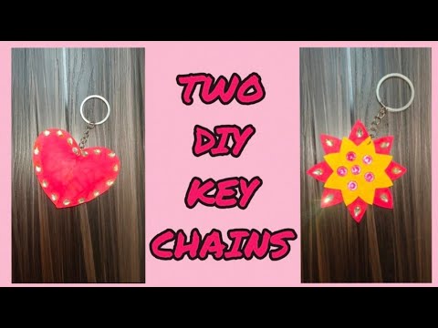 DIY Keychain/Keyring using printed cardboard | How to make DIY keyring ...