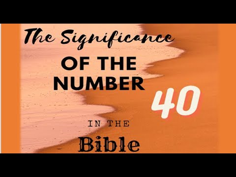 Bible Trivia - THE NUMBER FORTY (40) IS SIGNIFICANT - YouTube
