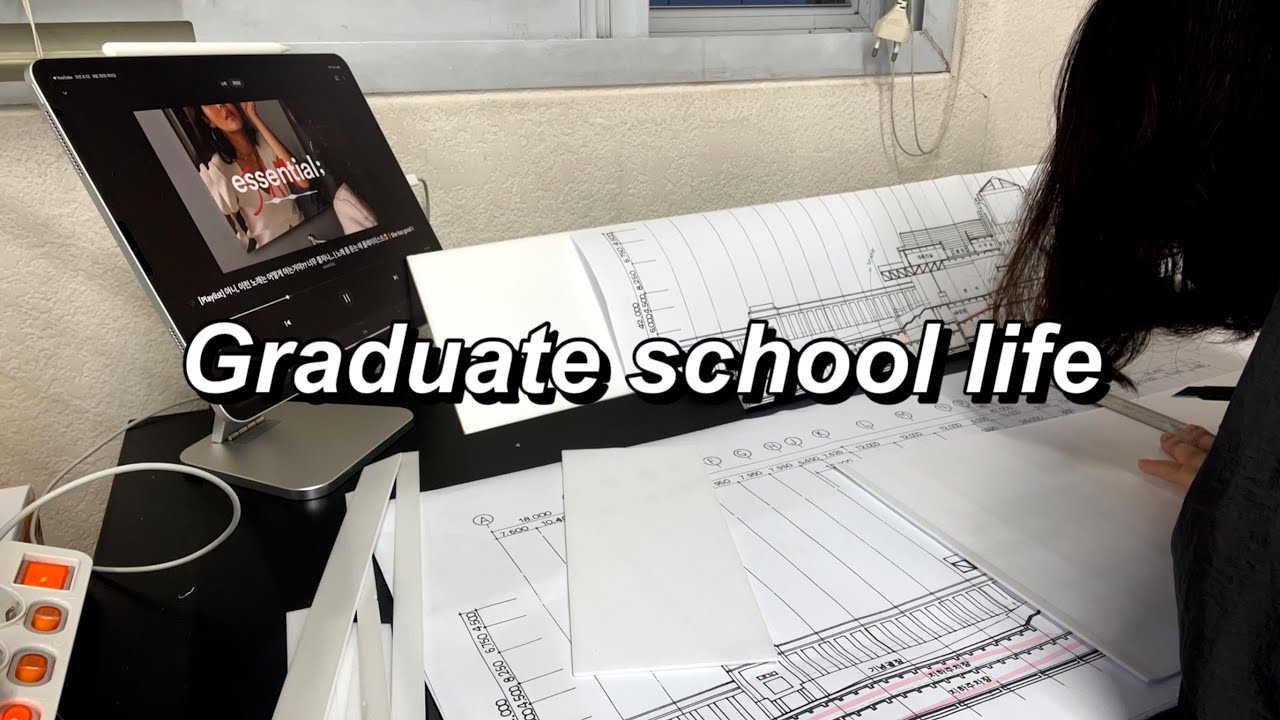 Vlog 일상 브이로그 건축학과 대학원생 막학기 개강과 동시에 새벽출근 건축다이어그램 드로잉 전쟁기념관 단면모형 만들기 생일파티 카멜커피 정면