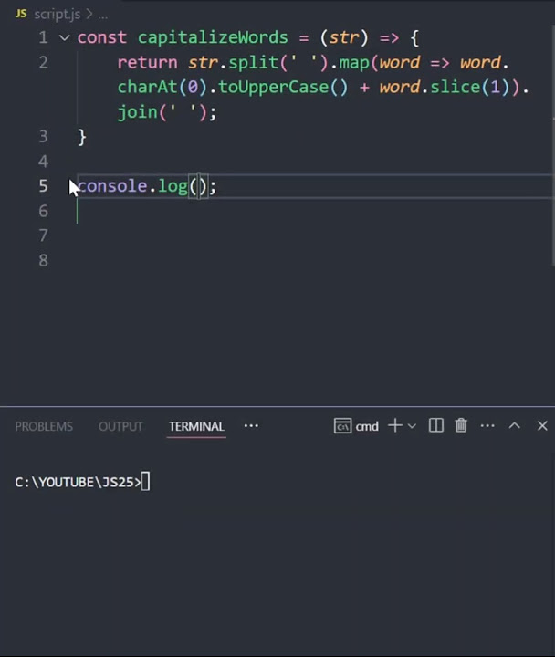 Capitalize The First Letter Of Each Word In A String Javascript Shorts Coding Theroxycoder