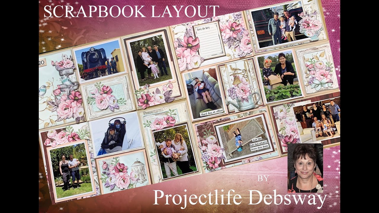 Project Life scrapbook layout process video 2021 Tutorial for making ...