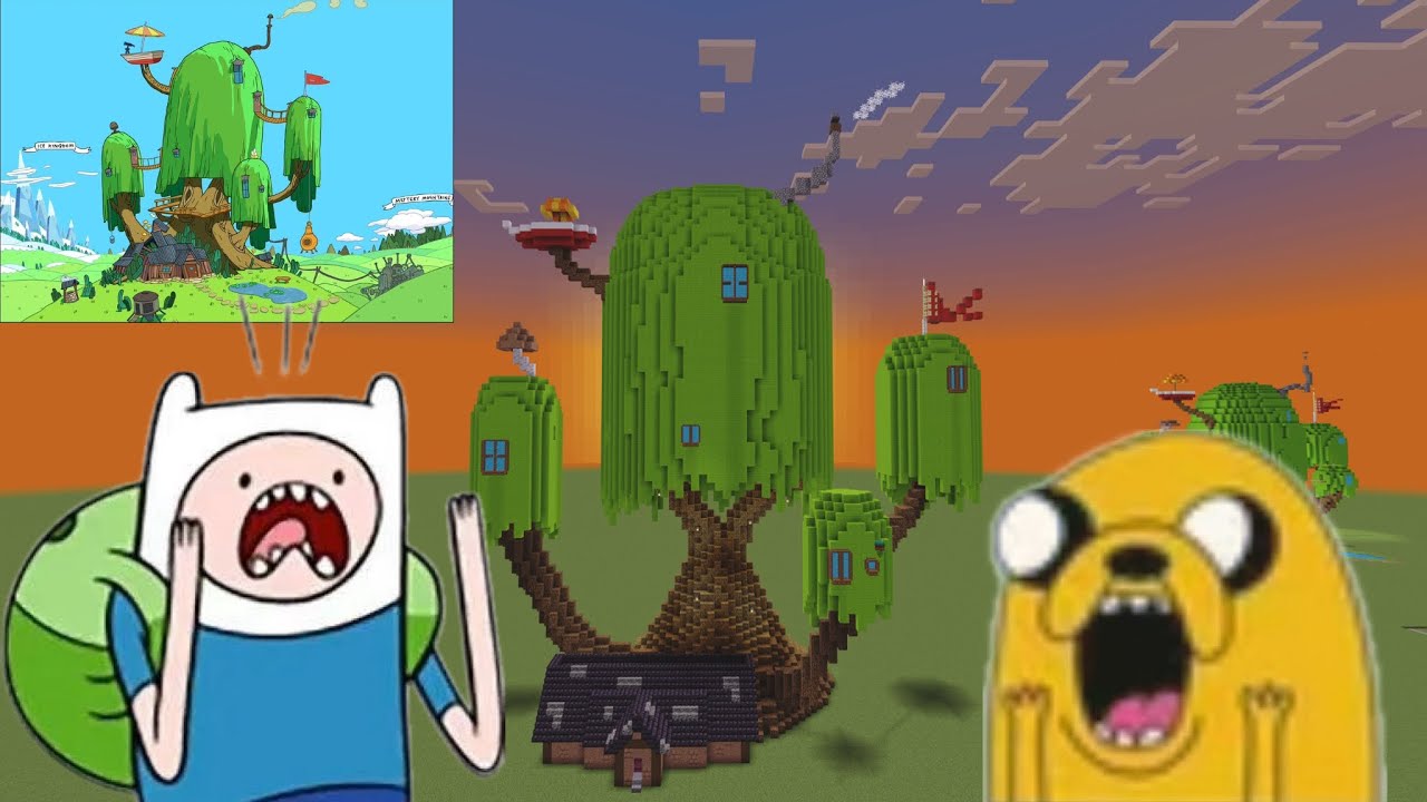 Minecraft Tutorial - Adventure Time Treehouse - YouTube