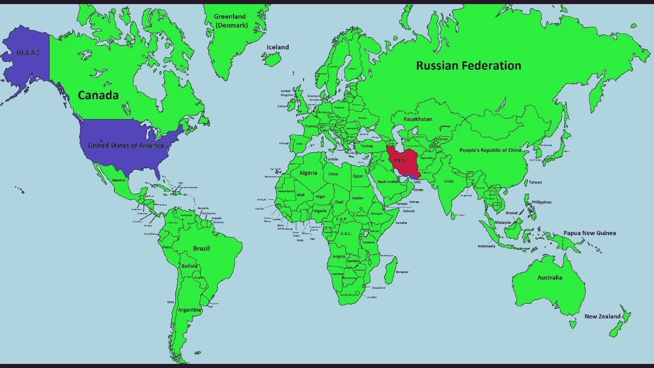 UNITED STATES VS IRAN War Simulation Mapped - YouTube