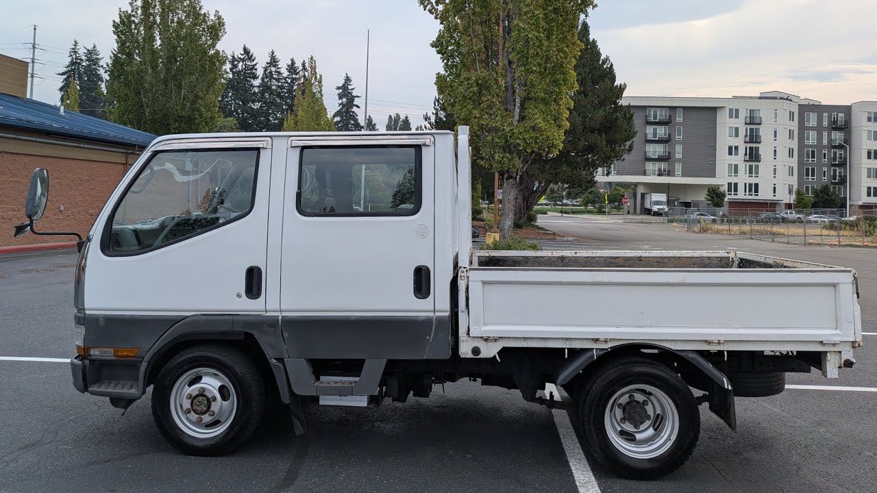 1996 Mitsubishi Fuso Canter Double Cab 4x4 5MT AC 4M40 Diesel - YouTube