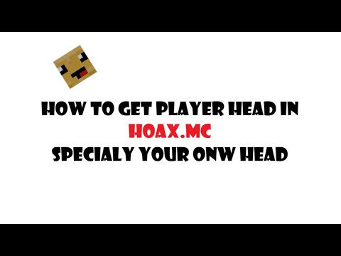 How to get player head in HOAX.MC #Hoaxmc - YouTube