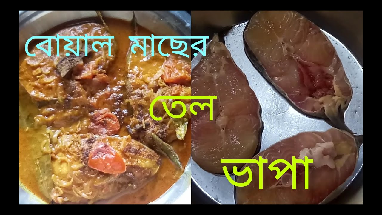 বোয়াল মাছের তেল ভাপা। boal fish bhapa|boal fish recipe |boal macher ...