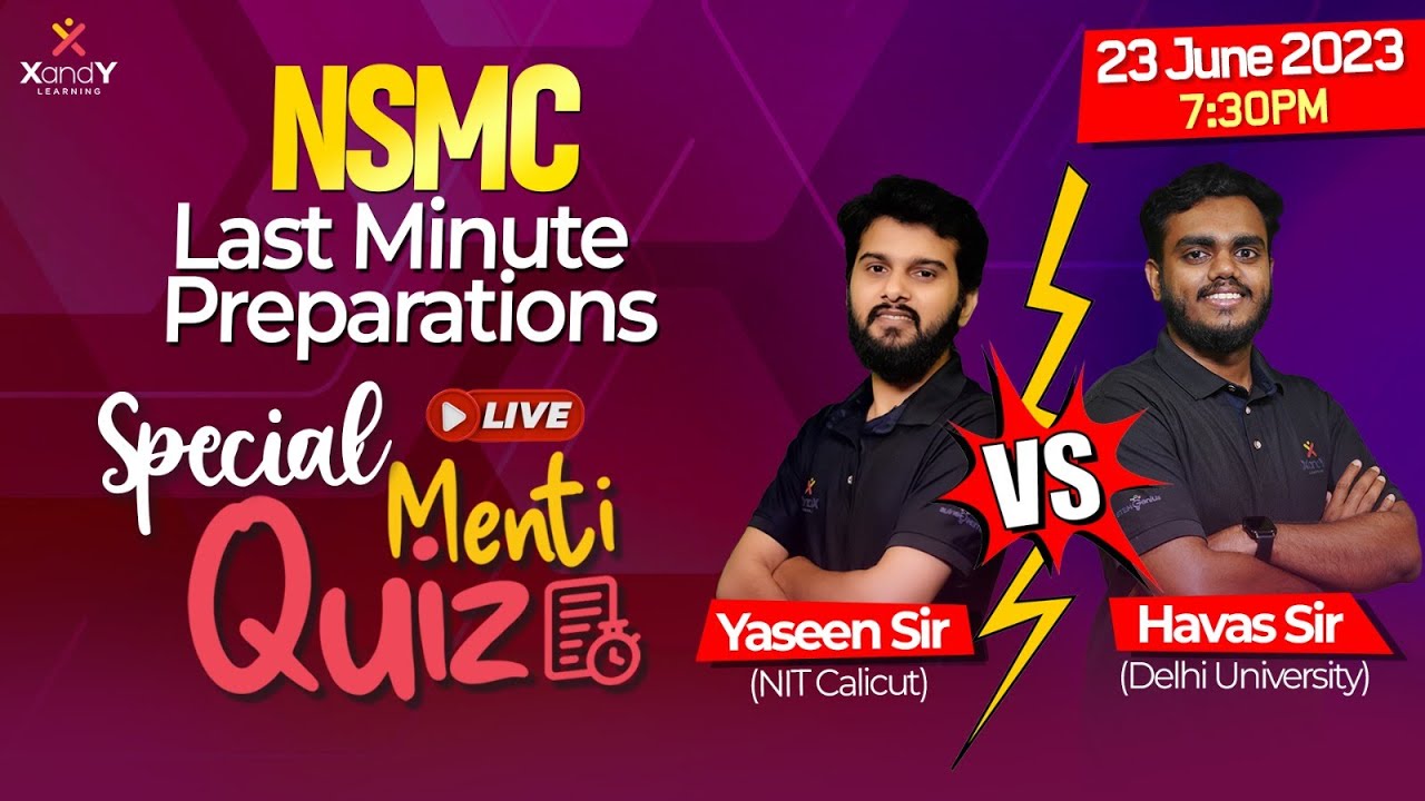 🎯 NSMC Last Minute Preparations | National Science & Math Championship | Menti Quiz #mentiquiz # ...