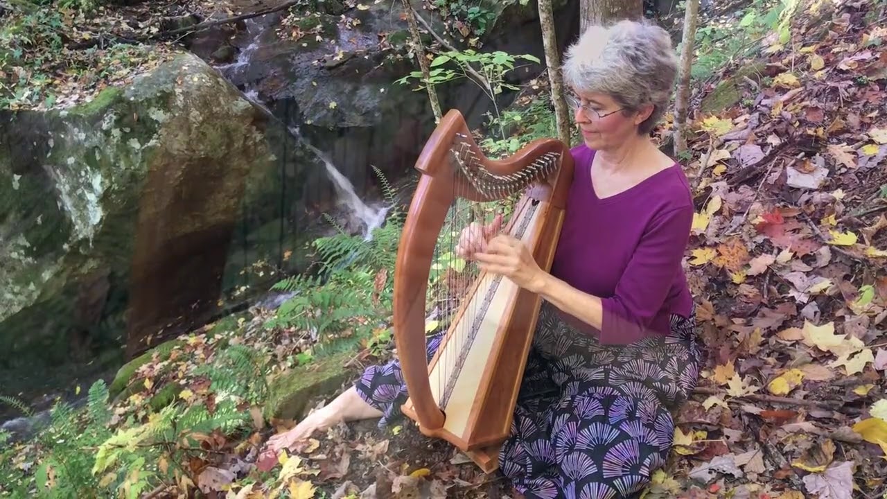 Double Strung 141. Brea Harp In the Woods - a performance - YouTube