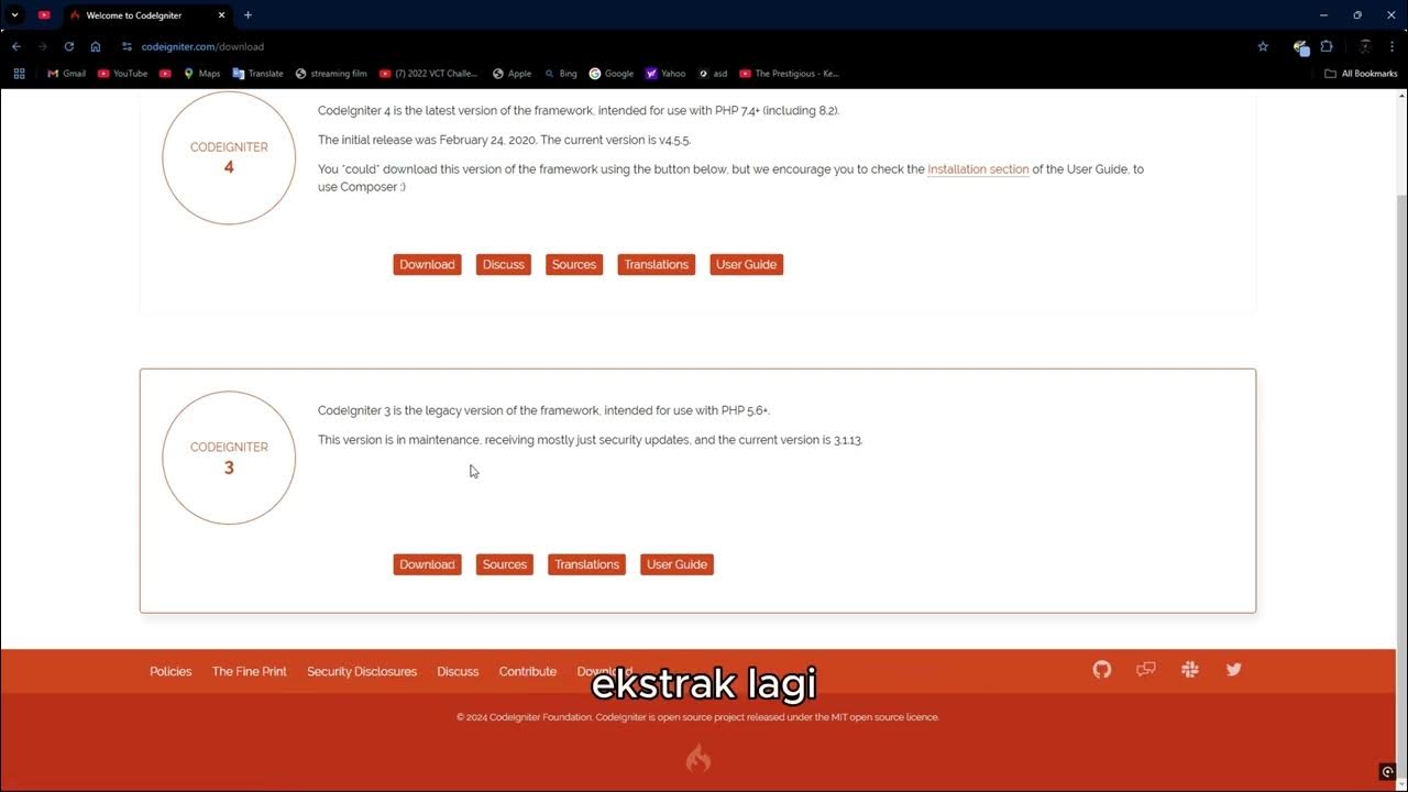 Tutorial Instalasi Codeigniter 3 - YouTube