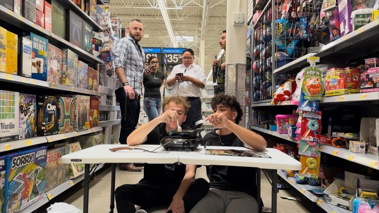 COOKING BREAKFAST IN WALMART - YouTube